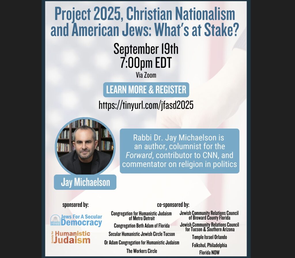 Project 2025, Christian Nationalism, and American Jews | jaymichaelson.net